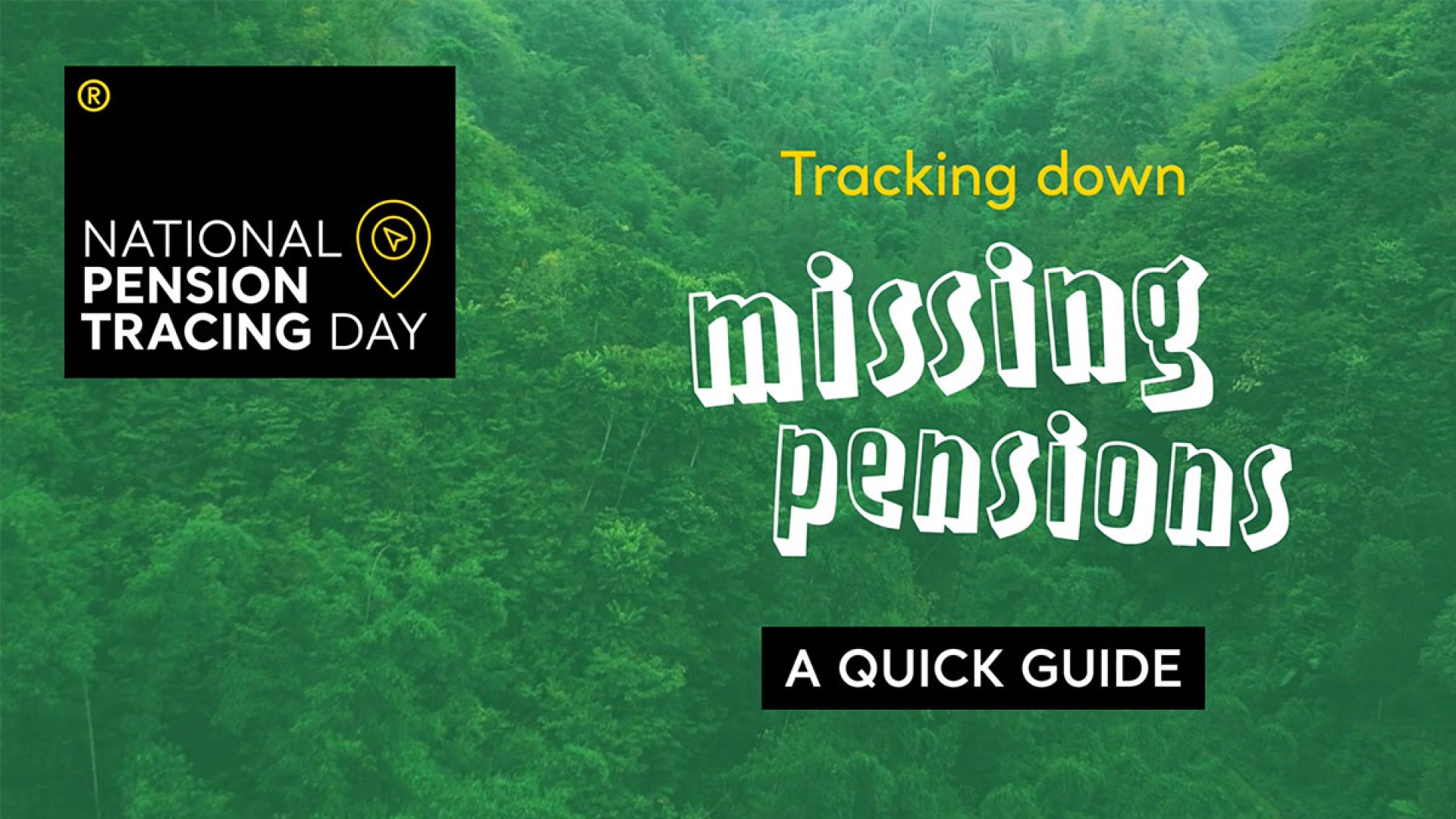 National Pension Tracing Day - 29th October 2023